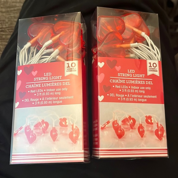 Accents | 2 Boxes Of 1 Battery Operated Heart Shape Lights | Poshmark